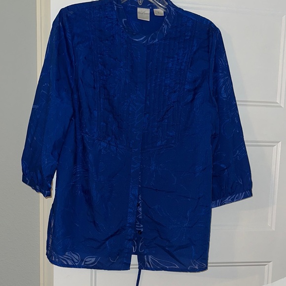 Emma James | Tops | Emma James Royal Blue Blouse | Poshmark